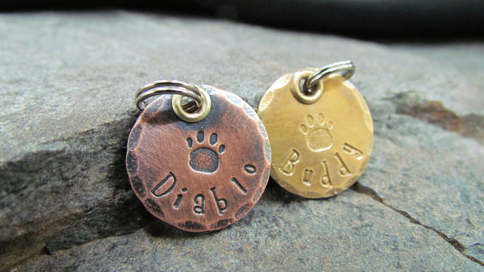 Dog Tag - Small Pet ID Tag - Pet Tag - Engraved - Personalized - Pet ...
