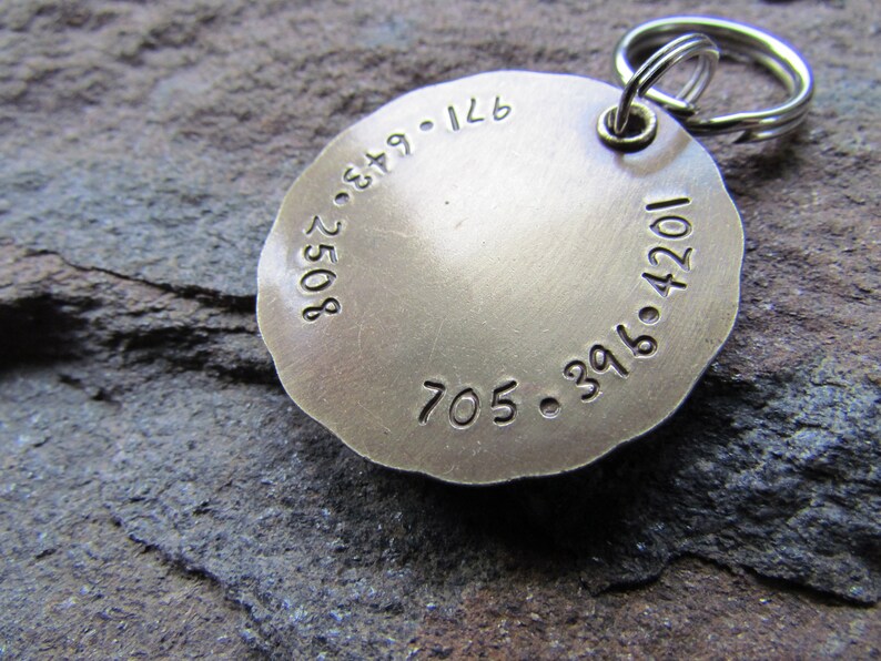 Large Dog Tag With Bone - Dog Collar Tag - Personalized Pet ID Tag ...