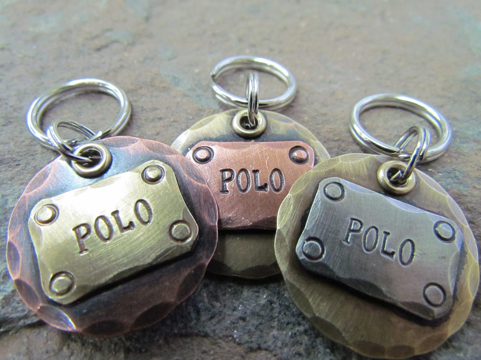 Hand Stamped Dog Tag Handmade Pet Identification Available - Etsy