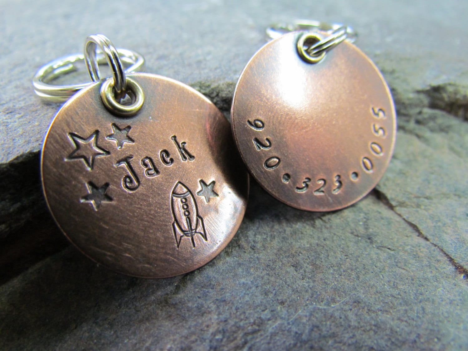 Custom Dog Tag // Metal Pet Tag // ID Tag // Dog id tag Dog | Etsy
