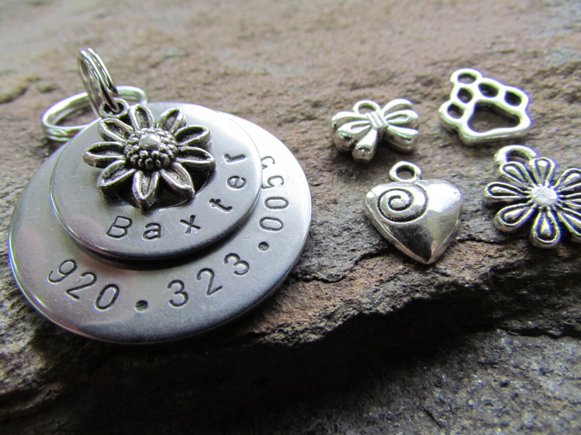 Rugged Stainless Steel Dog Tag Washer Pet ID Tag Dog Id - Etsy