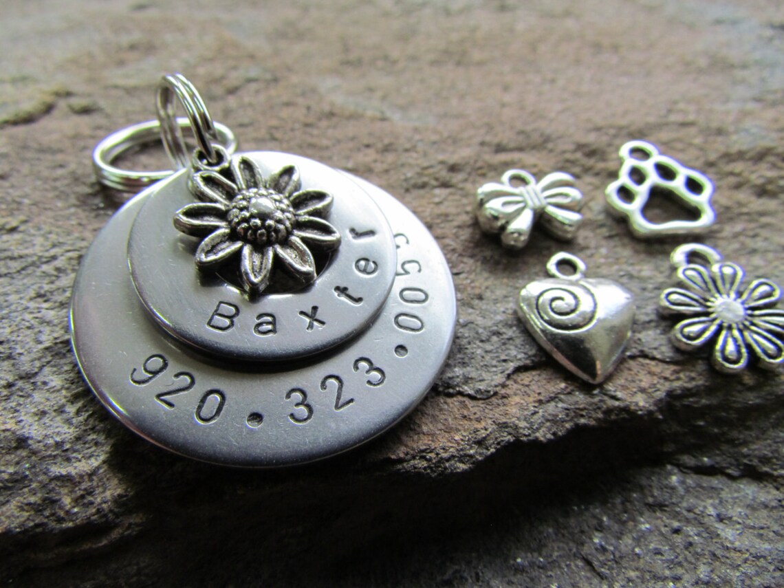 Rugged Stainless Steel Dog Tag Washer Pet ID Tag Dog Id - Etsy