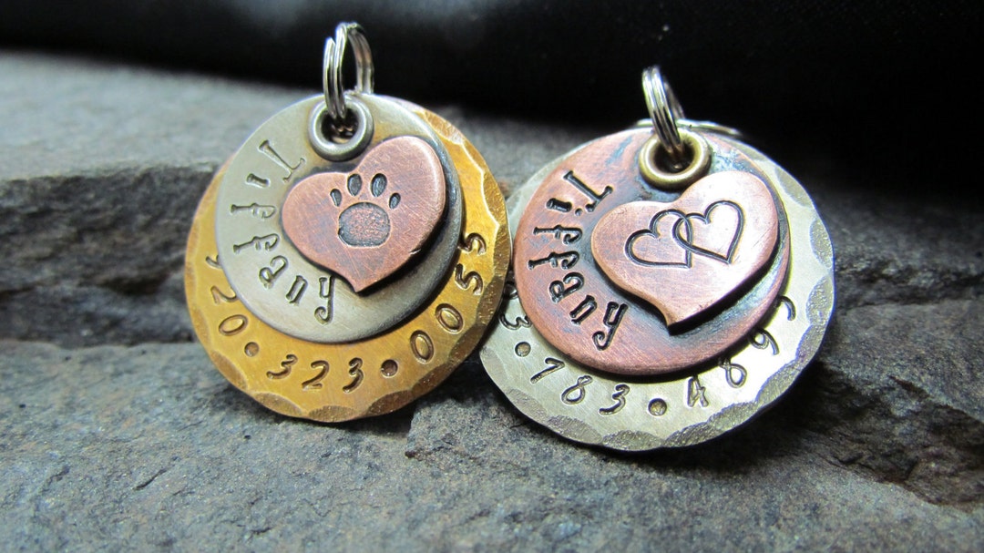 Dog Tag - Pet Tag - Pet Id Tag- Accessories- Copper Nickel/silver Brass ...