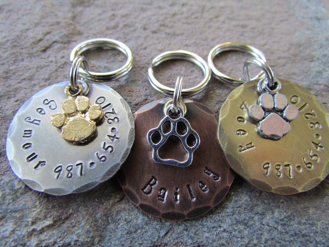 1" Round Dog Tag - Dog Id Tag - Pet ID Tag - Dog Tag for Dogs - Pet Tag ...