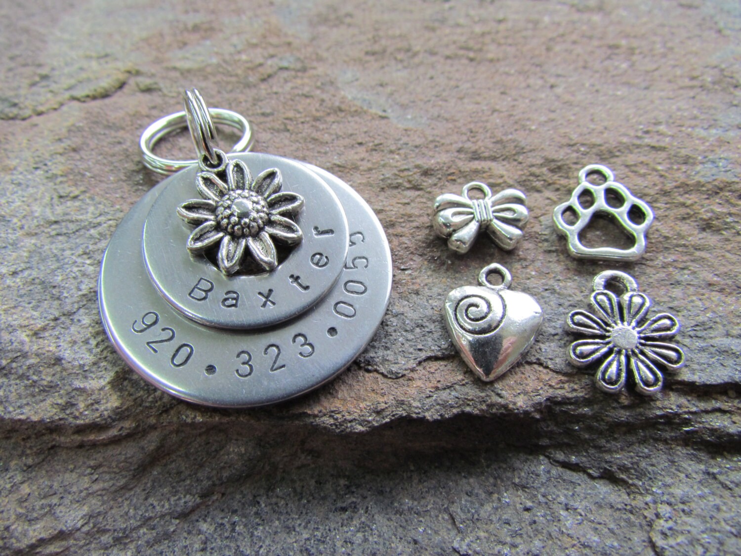 Rugged Stainless Steel Dog Tag Washer Pet ID Tag Dog Id - Etsy