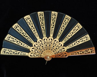 Vintage hand fan | Etsy