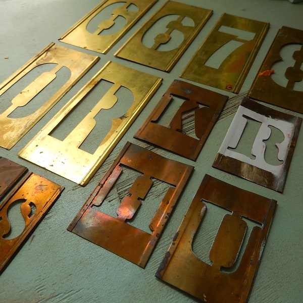 Interlocking Number Stencils - Etsy