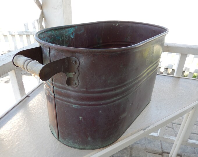 Vintage Copper Wash Tub/double Boiler With Handles by Revere Ware ...