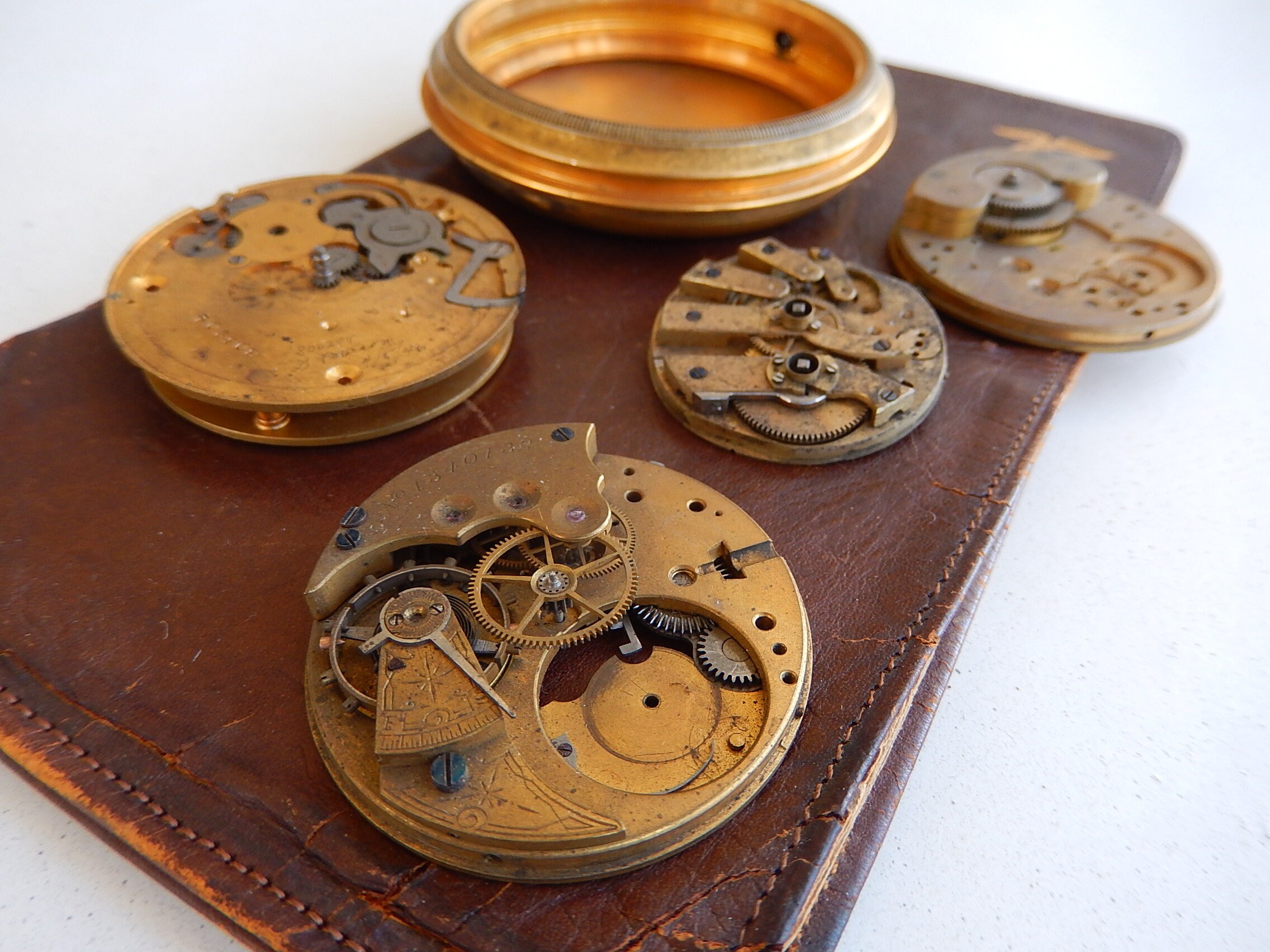 Vintage Pocket Watch Parts Lot of 5 Steampunk Supplies for | Etsy