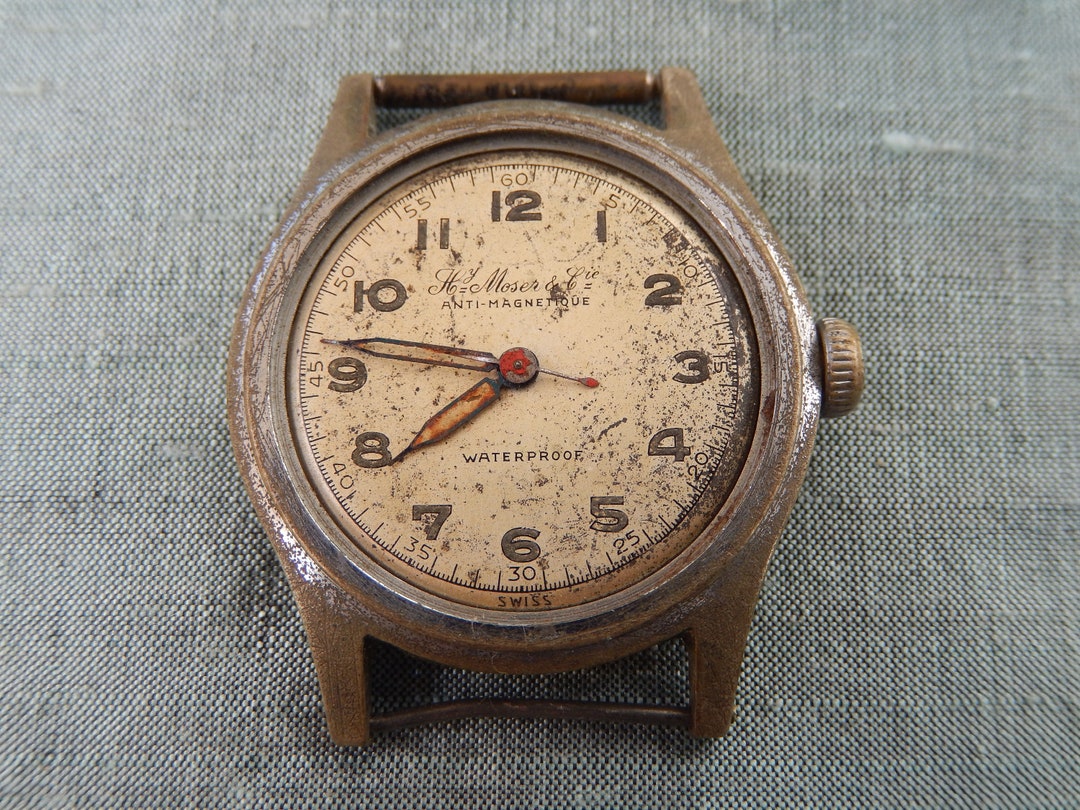 H. Moser & Cie Vintage Watch - WW 2 Military H. Moser and Cie Swiss ...