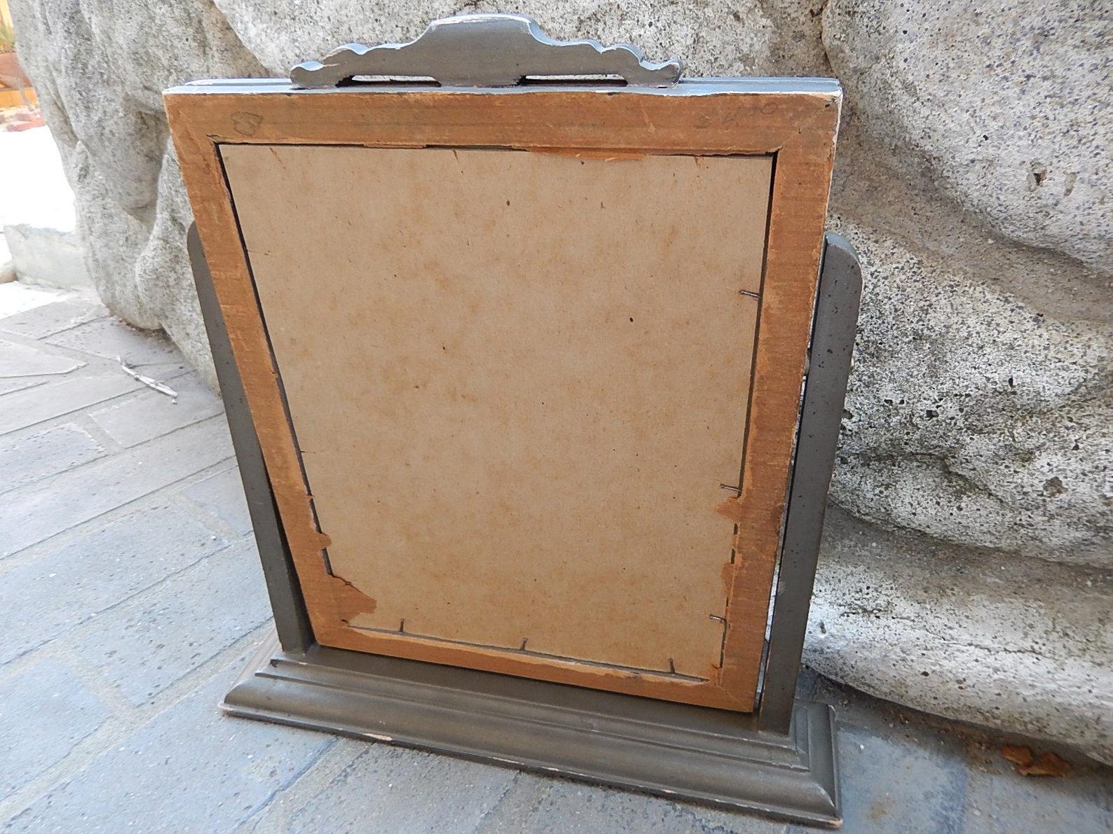 Antique Swivel Tilt Frame - Art Deco Picture Frame - 12 in Silver Tilt ...