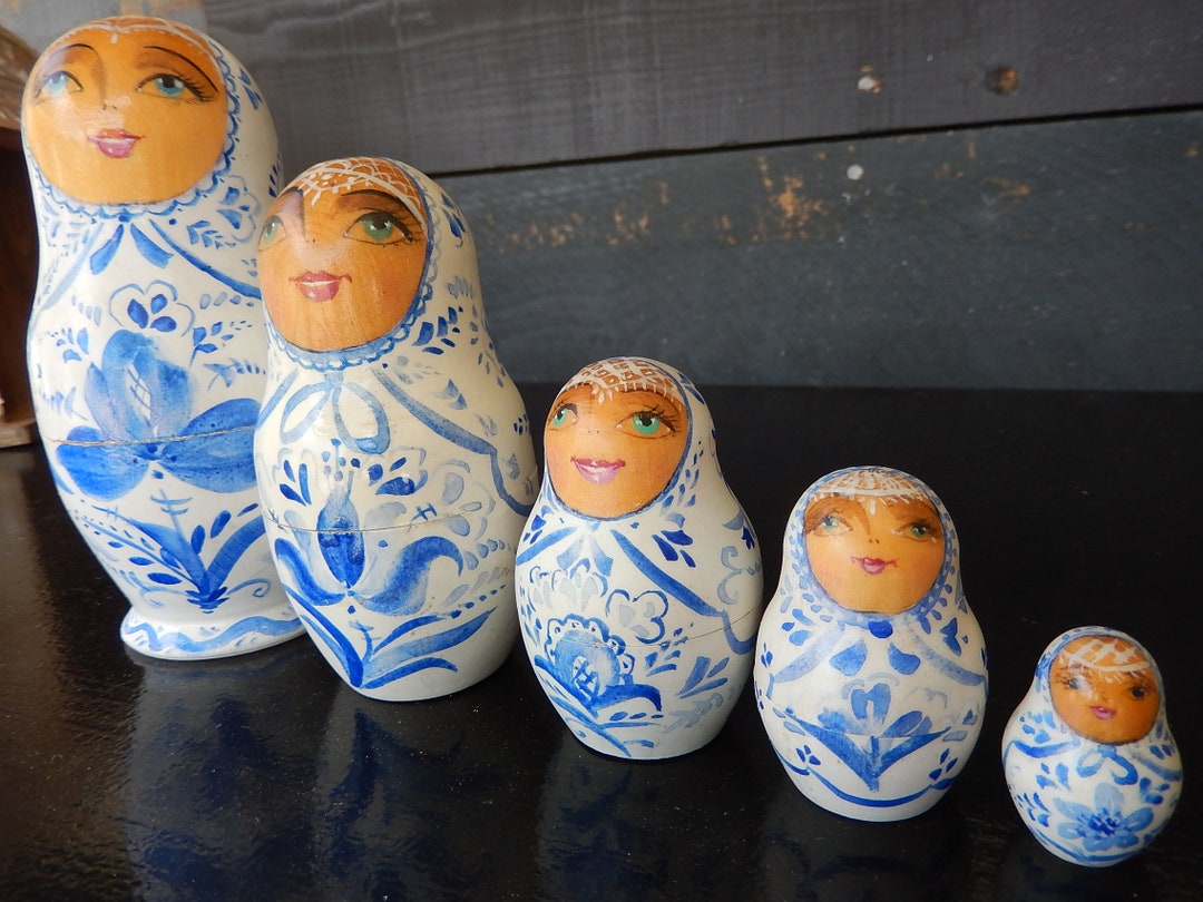 Russian Nesting Dolls Vintage Nesting Dolls Russian - Etsy