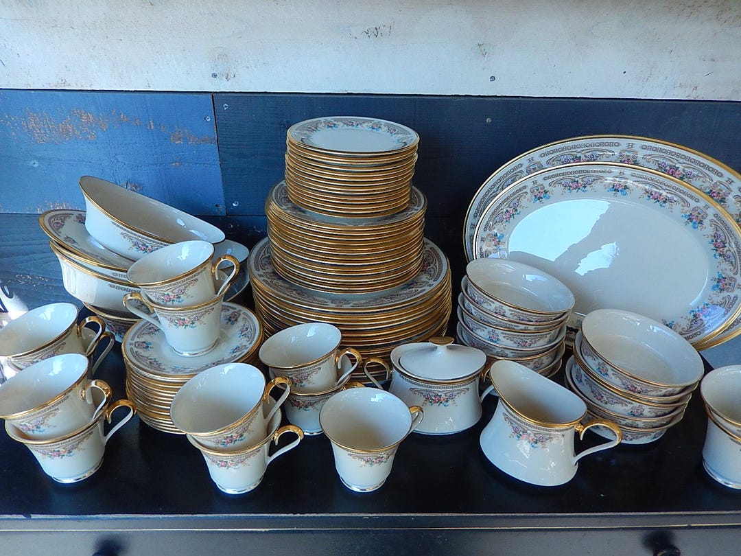 Lenox Versailles 80 Piece Dish Set - Rare Set - Complete & Flawless ...
