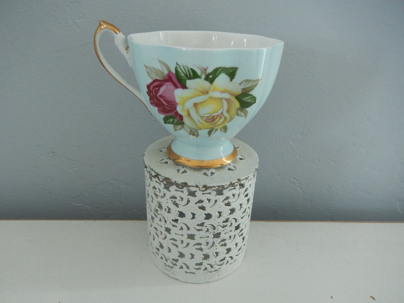 Pedestal China Cup - Shabby China Cup - Teacup Holder - Ring Holder ...