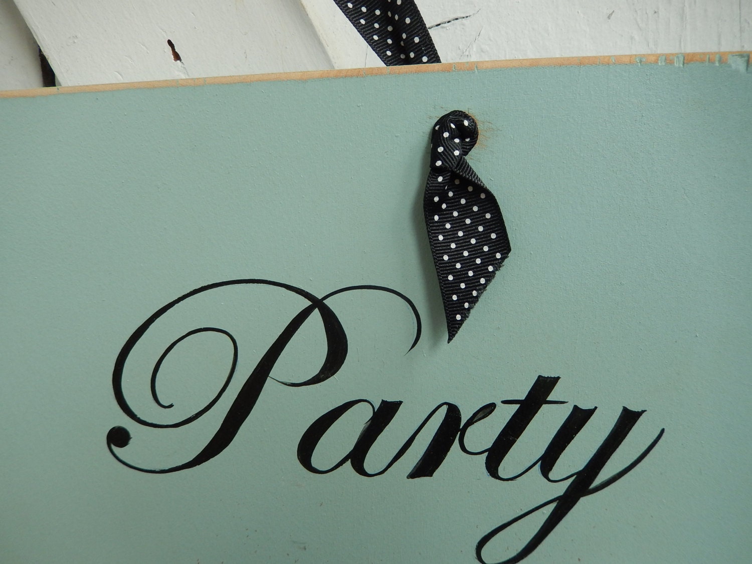 Tea Party Sign - Hand Painted Sign - Wood Sign - Edwardian Script ...