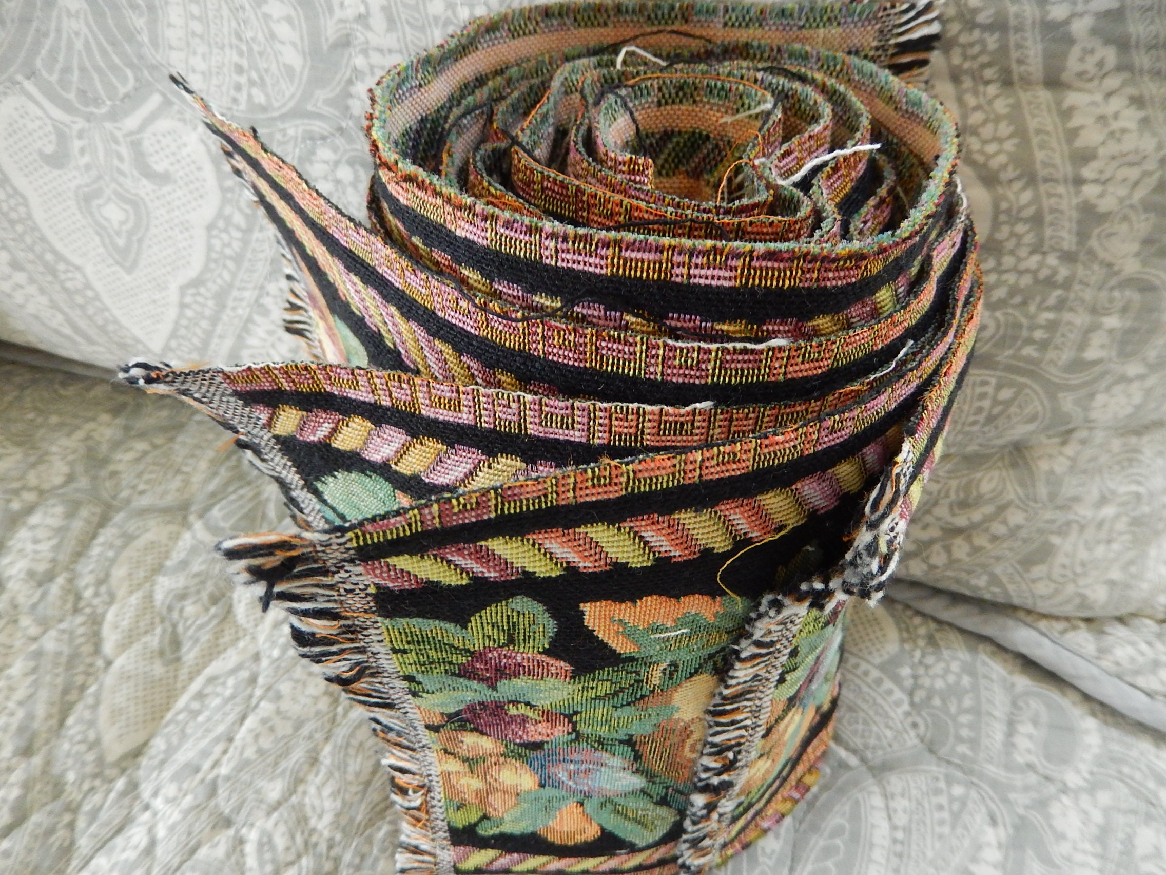 Tapestry Border Fabric Jacquard Woven European Tapestry - Etsy UK