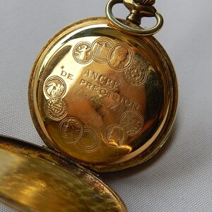 Vintage Pocket Watch Kent Pocket Watch Swiss Made Ancre De - Etsy
