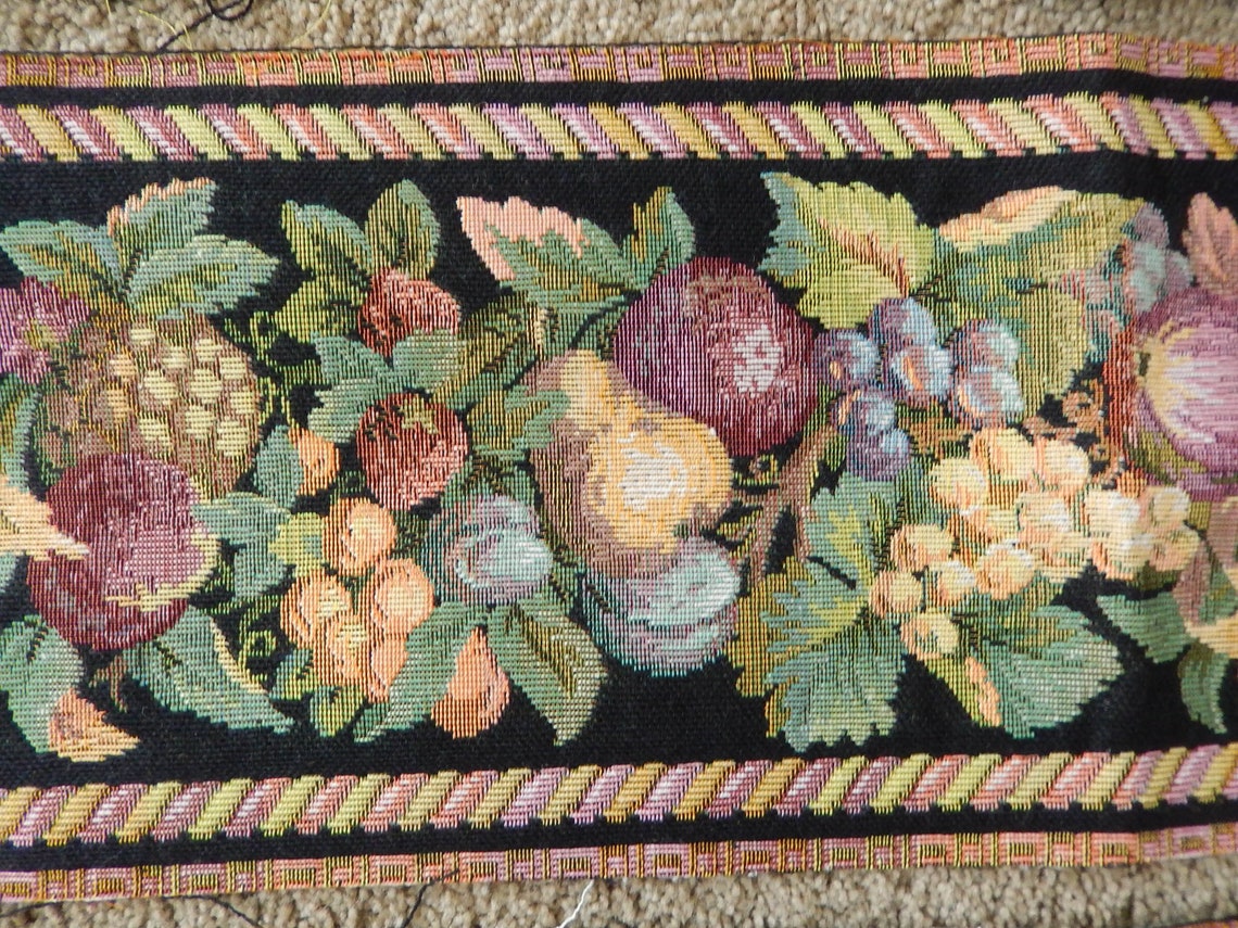 Tapestry Border Fabric Jacquard Woven European Tapestry - Etsy UK