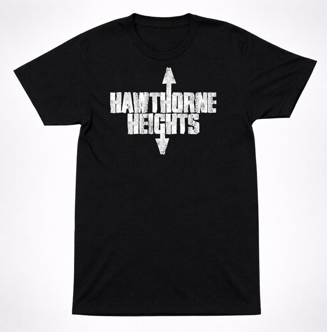 Hawthorne Heights Retro Z Lightning Band Tee: Bold Graphic Design - Emo ...