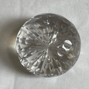 Clear Glass Paperweight - Etsy