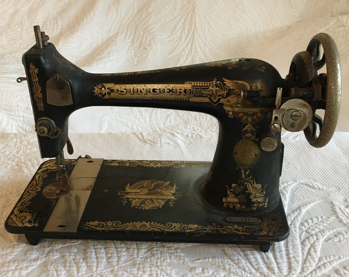 Antique 1910 the Singer Manufacturing Company Early Spinx Sewing ...