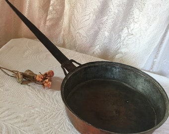 Antique copper pan | Etsy