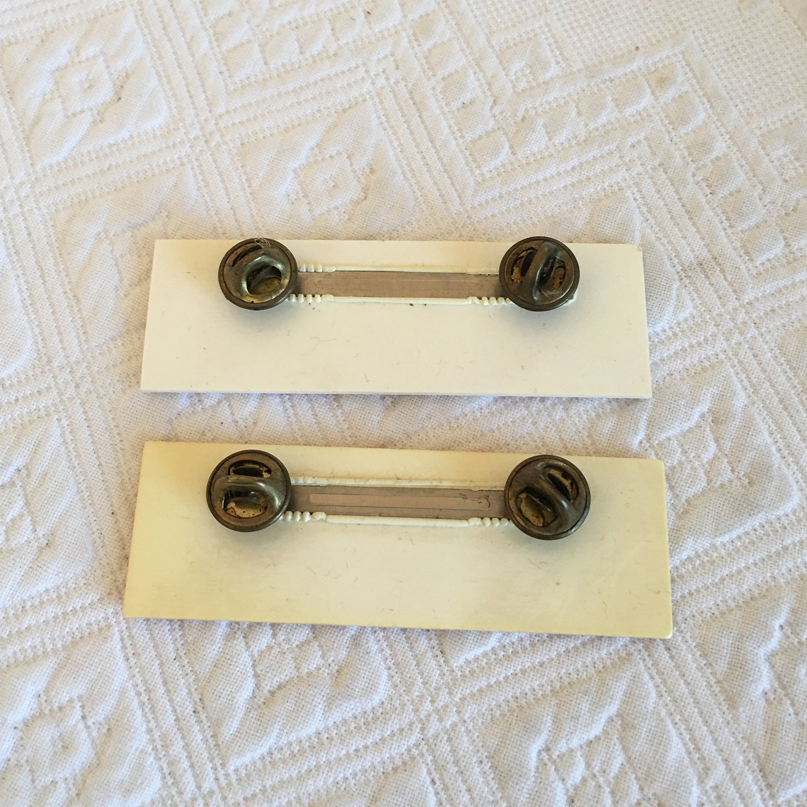 Vintage 2 Red Robinson Name Plate Pins. Marine Corps Name - Etsy UK