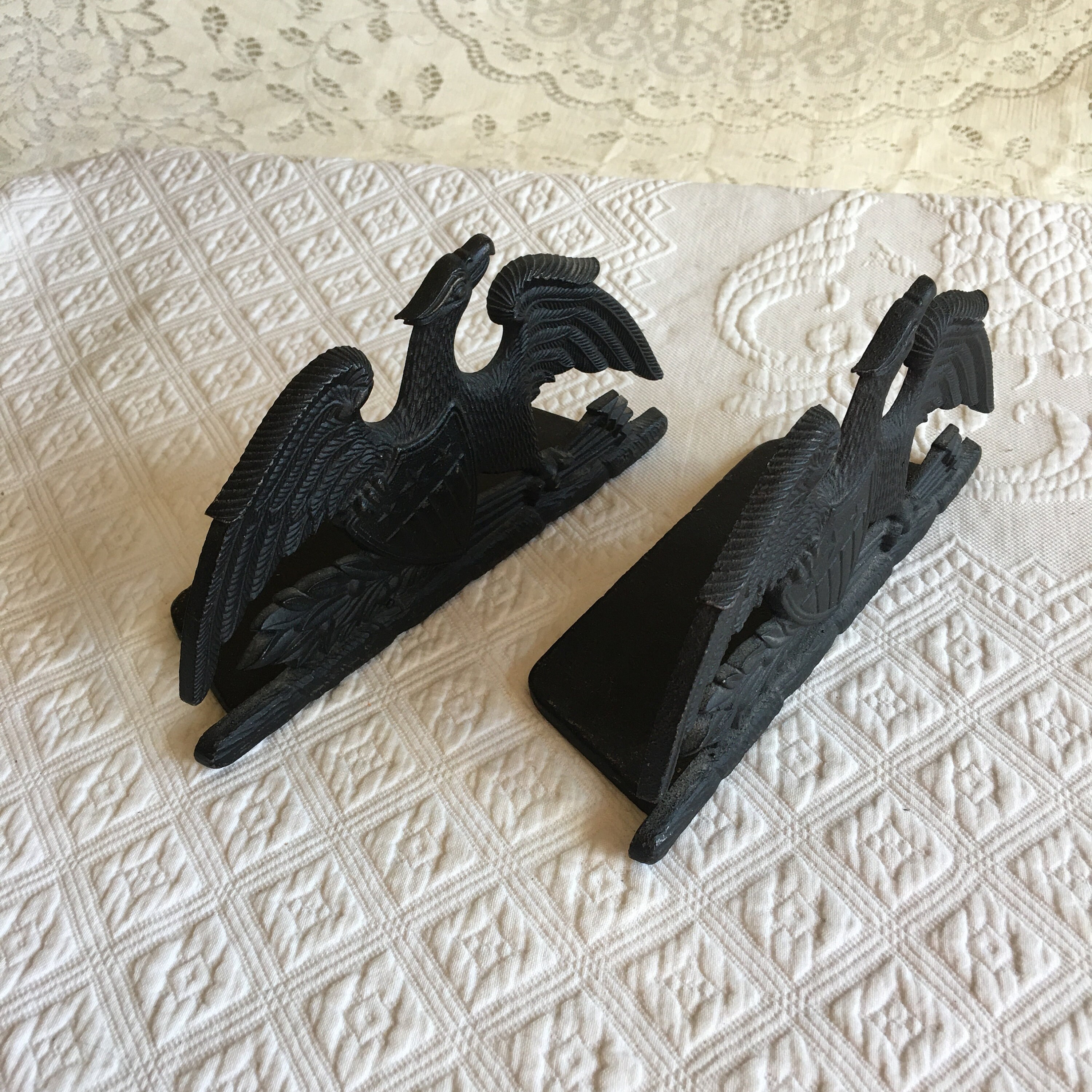 Vintage Cast Iron Spread Eagle Doorstop. 1952 Eagle With - Etsy