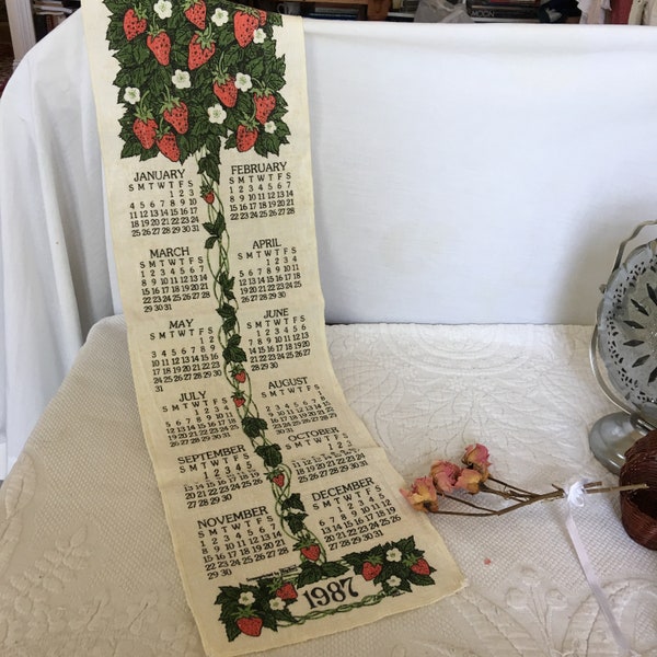 Tea Towel Calendar - Etsy