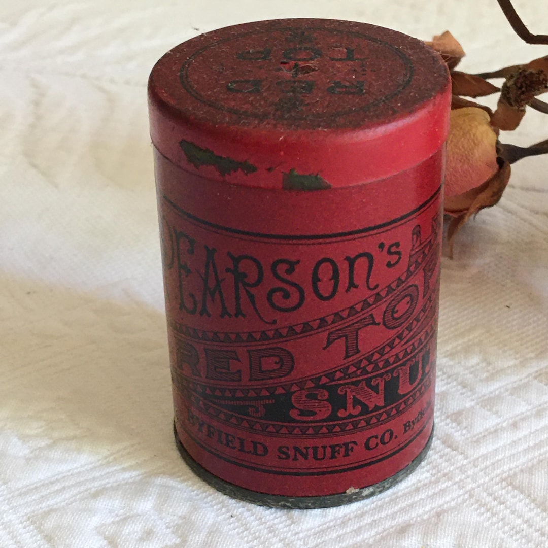 Antique Pearson's Red Top Snuff Tin From Byfield Snuff Co, Byfield ...