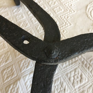 Antique Ice Block Tongs. Wrought Iron Large Ice Tongs for Carrying Big ...