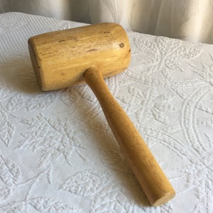Vintage AMT Large Wooden Hammer. Blonde Wood Hammer. Strong - Etsy