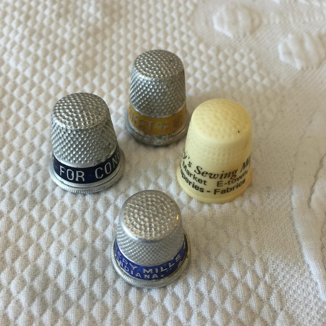 Vintage Collector Advertising Thimbles. 2 for Griest for Congress, Real ...