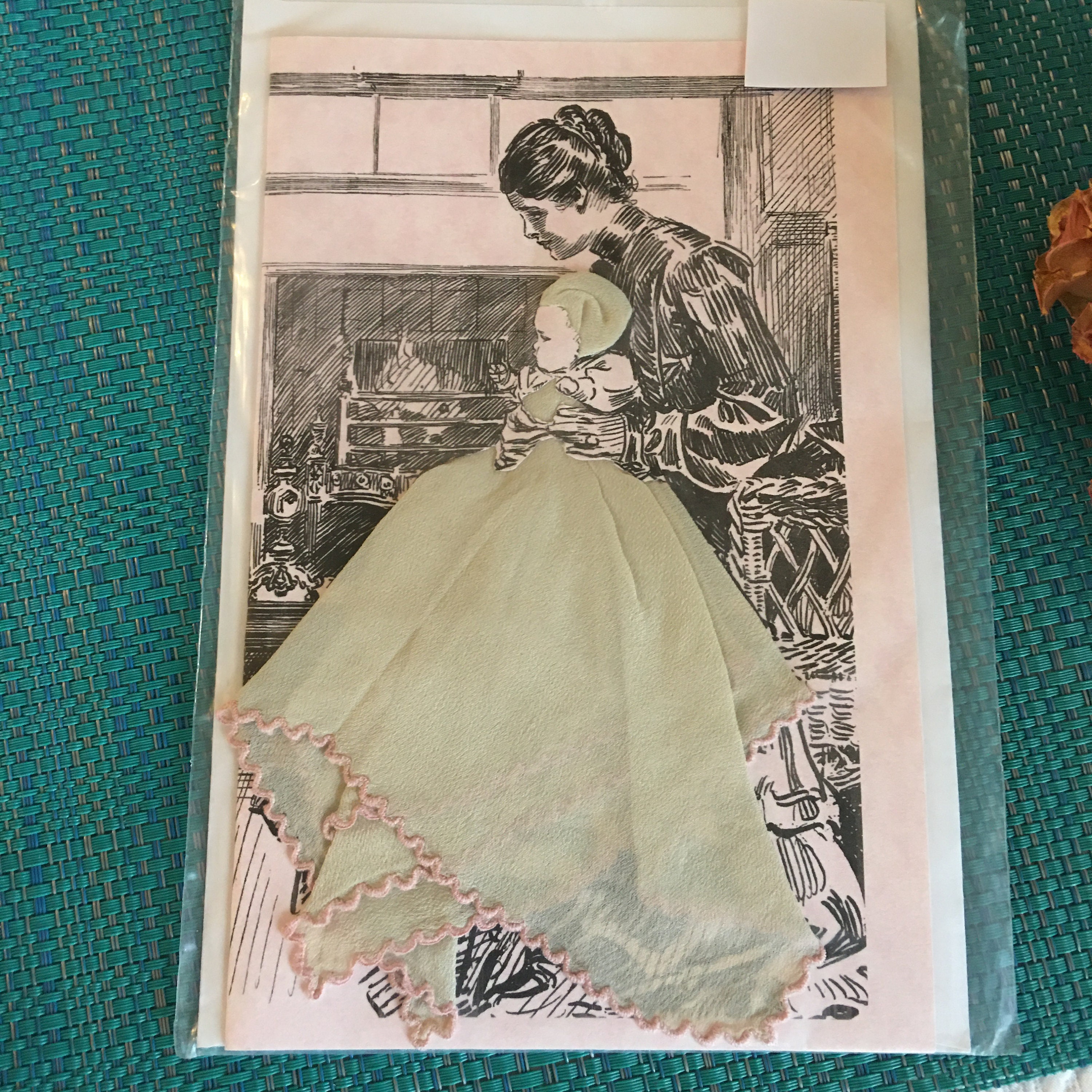 Vintage Handkerchief Baby Greeting Card. Choose Your Card. The | Etsy