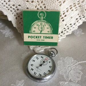 Vintage Chesterfield 1/5 Antimagnetic Pocket Timer 101 PP. Made in Switzerland. Boxed Timer. - Etsy