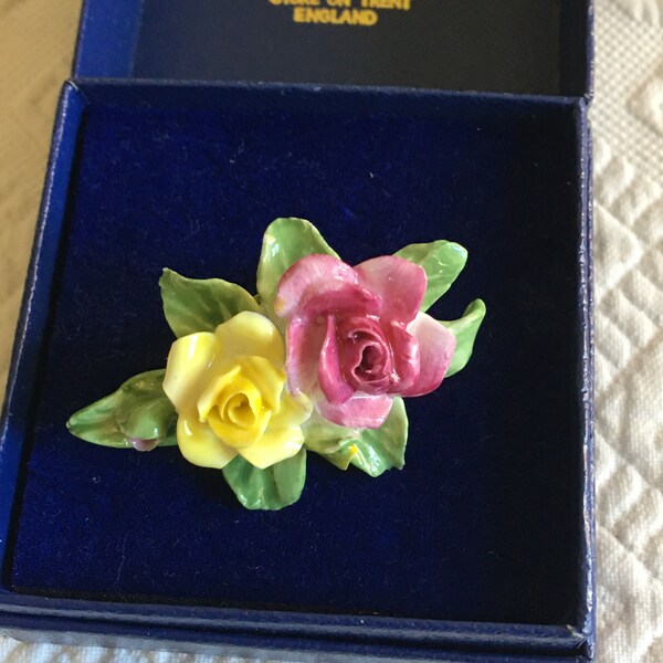 Porcelain Flower Pin - Etsy