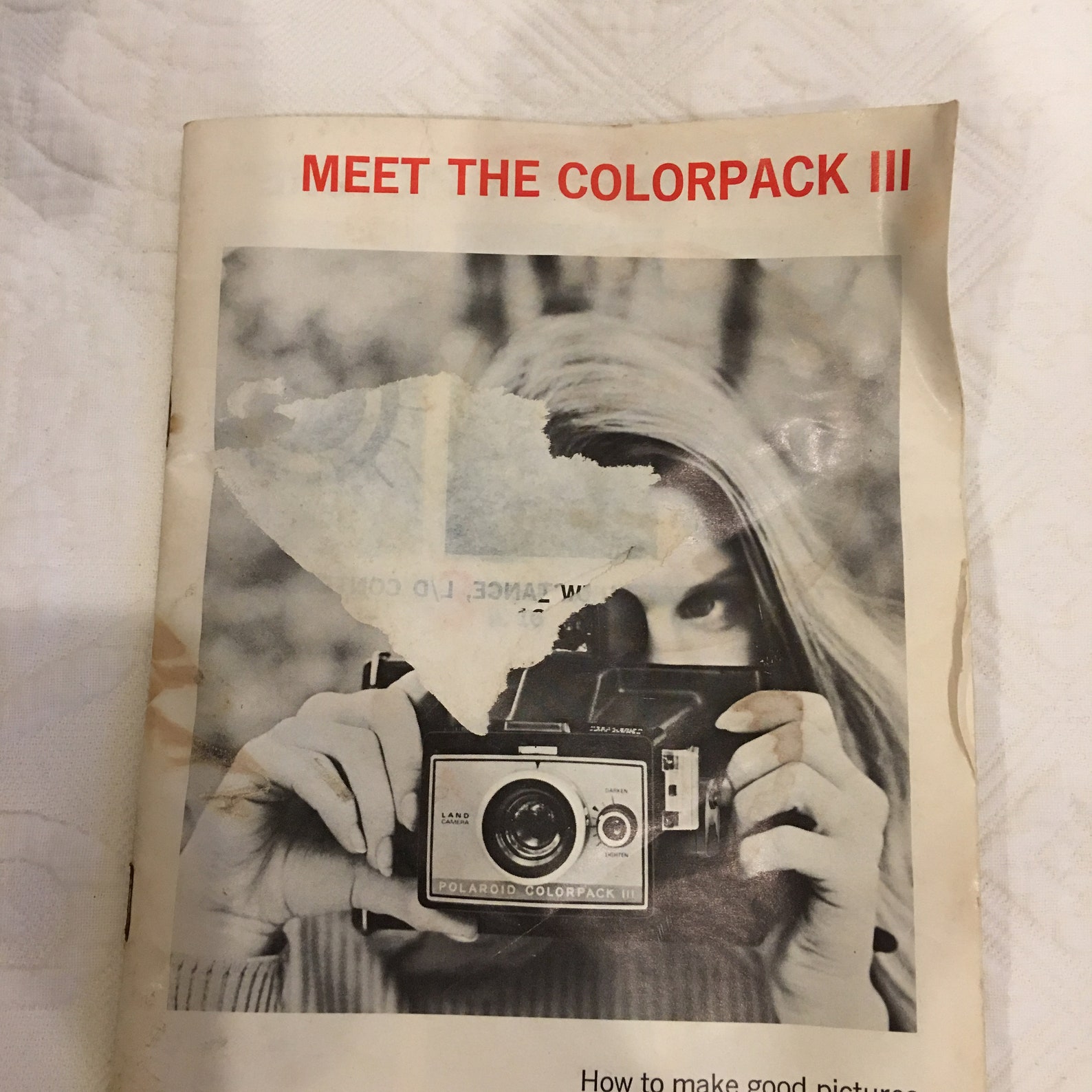 Vintage Polaroid Colorpack III Land Camera in Carrying Case ...