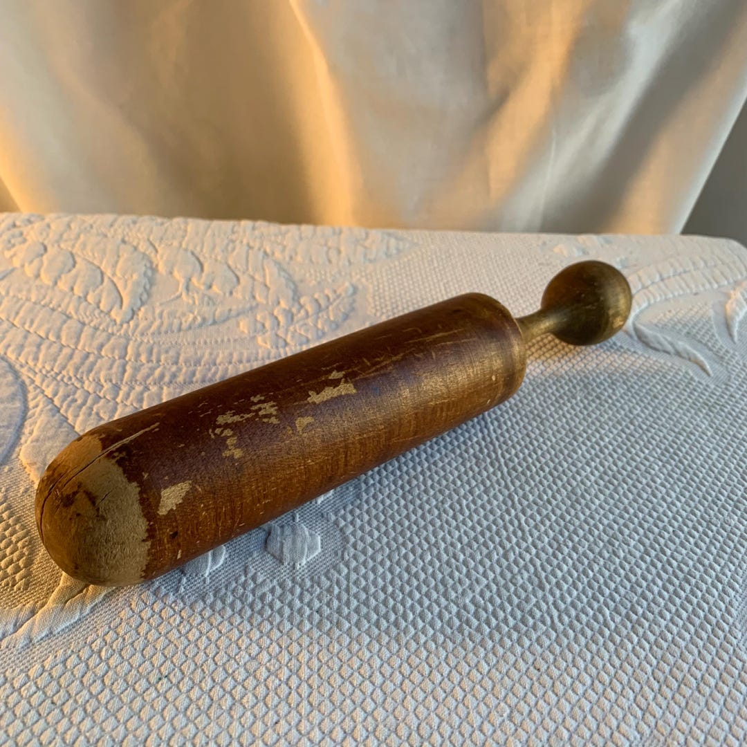Vintage Rustic Wood Pounder, Mallet or Pestle. Hand Made Turned Sieve ...