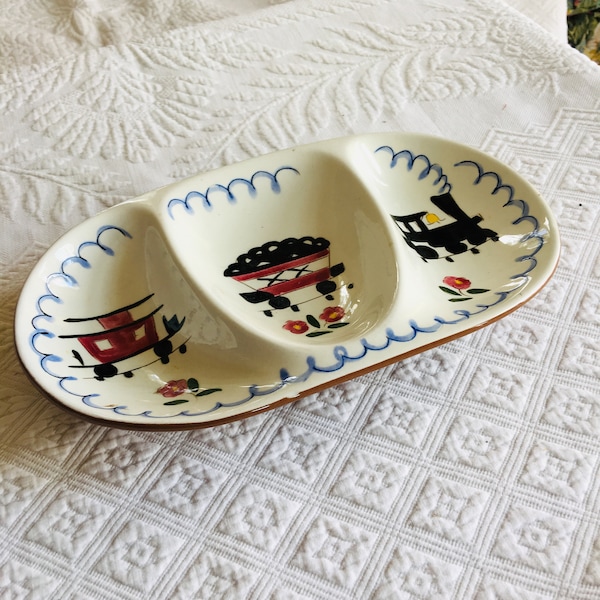 Three Section Plate - Etsy