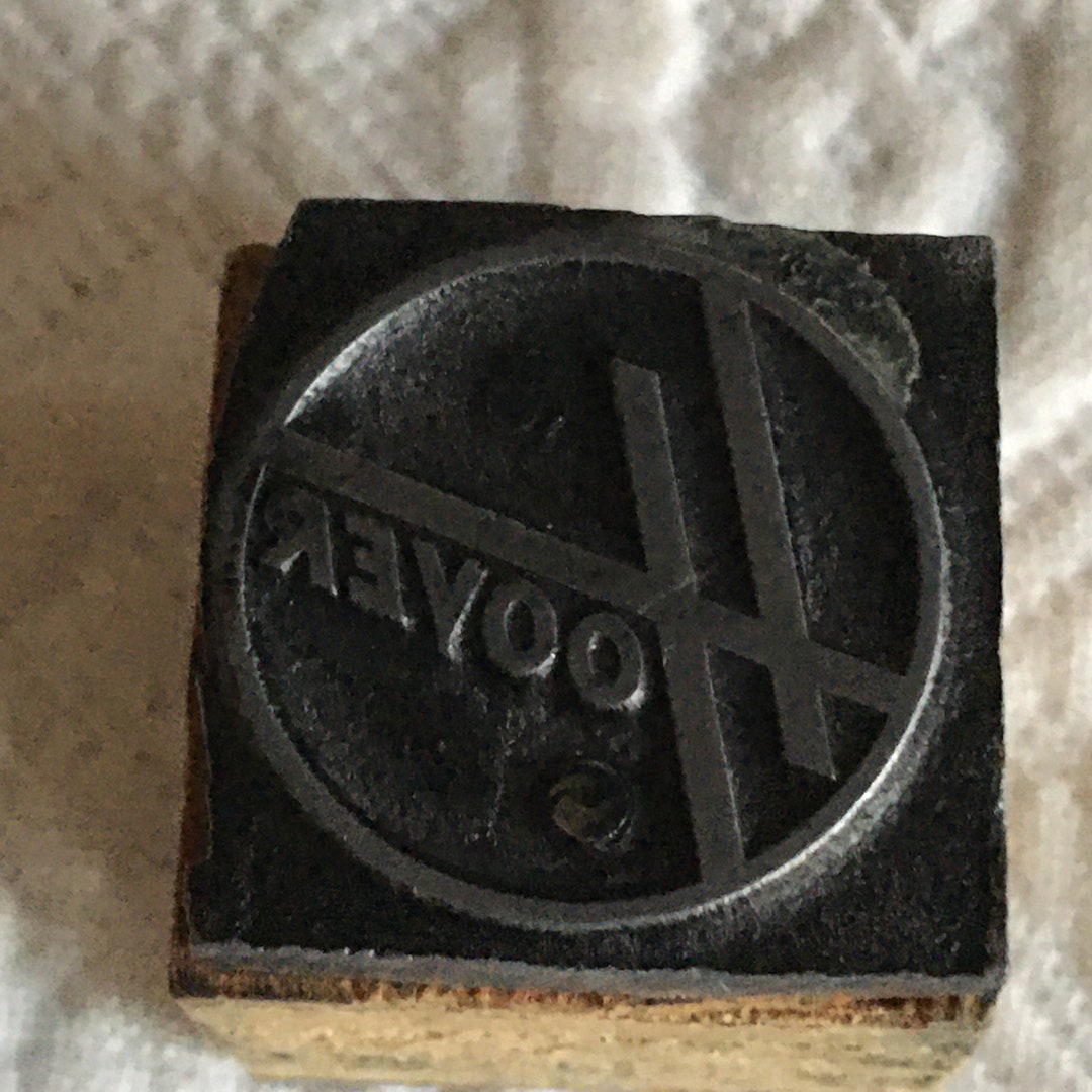 Vintage Hoover Print Block. Wood and Metal Stamp of Hoover Logo. - Etsy