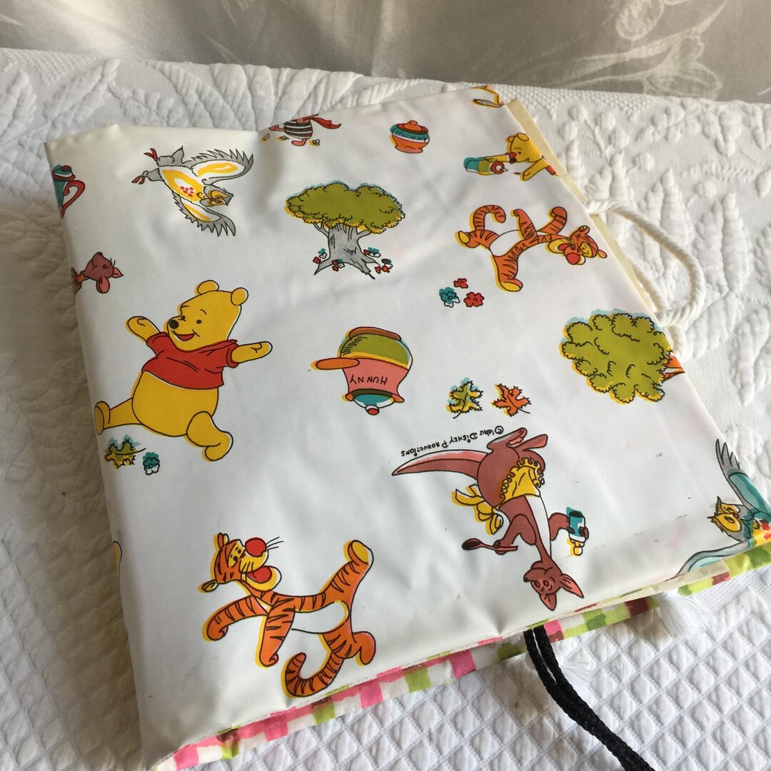 Vintage Child's Quiet Book Tutor. Handmade Vinyl Cover Disney ...