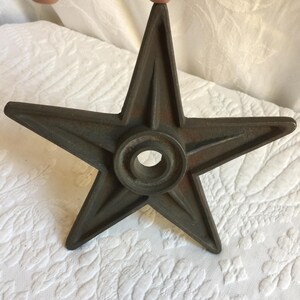 Vintage Cast Iron Large House Star. 8" Cast Star for Indoor or Outdoor ...