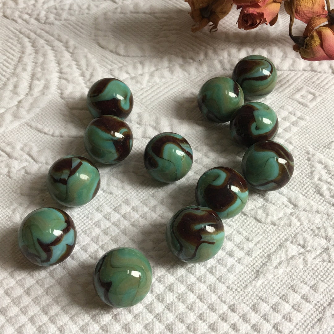 Vintage 25 Mm Handmade 4 Marbles. Glass Swirl Design You Could Take a ...