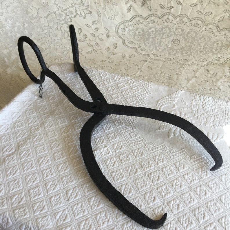 Antique Ice Block Tongs. Wrought Iron Large Ice Tongs for | Etsy