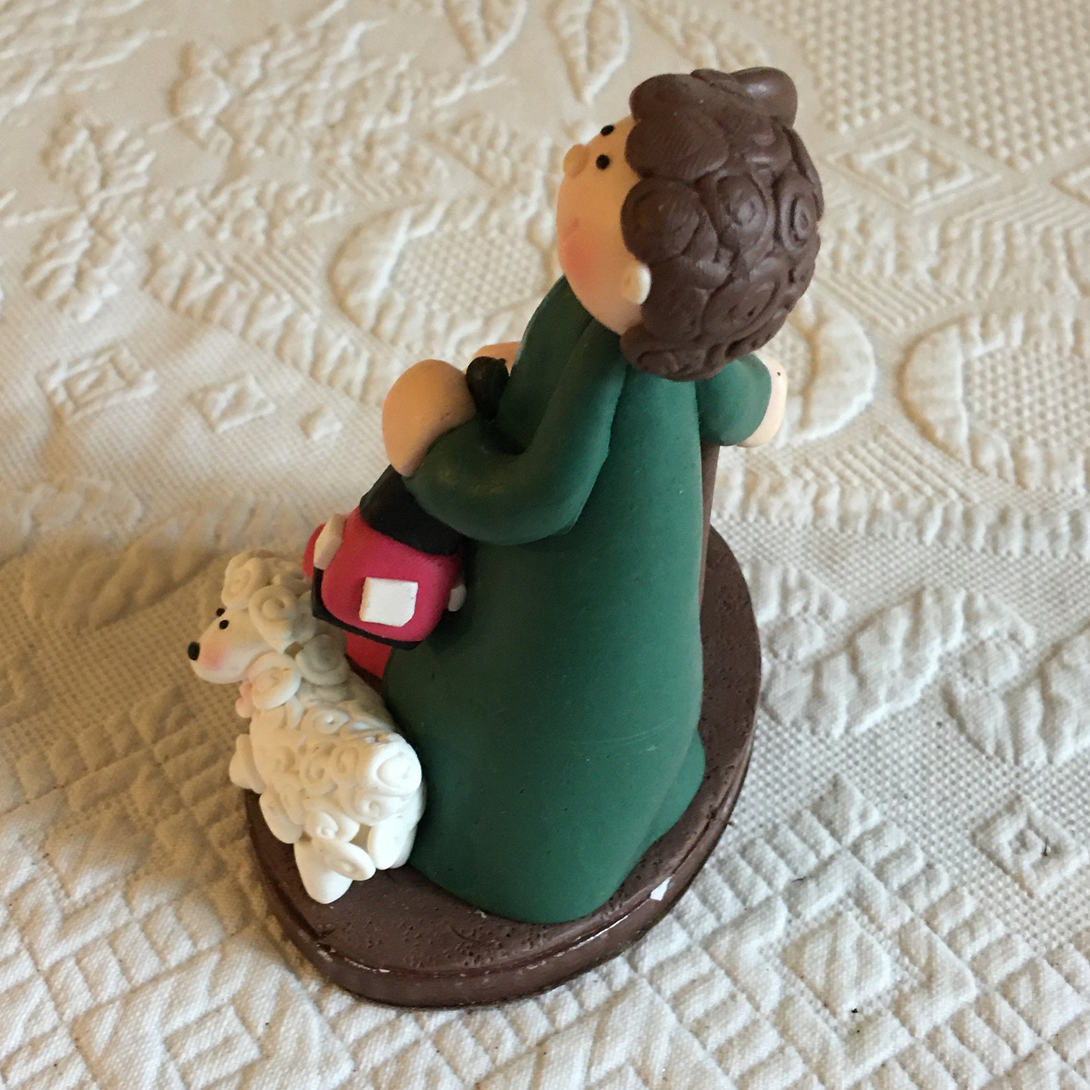 Vintage Clay Type Nativity on Oval Base. Maybe Femo Formed. - Etsy