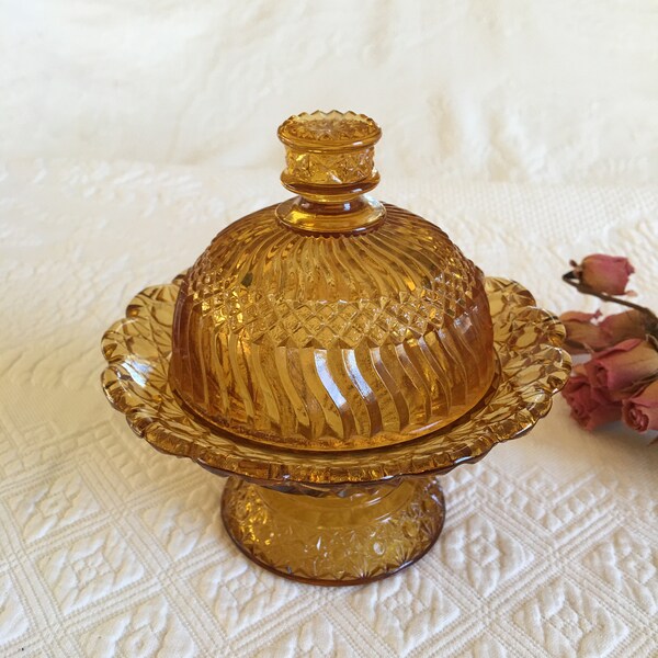 Amber Candy Dish - Etsy