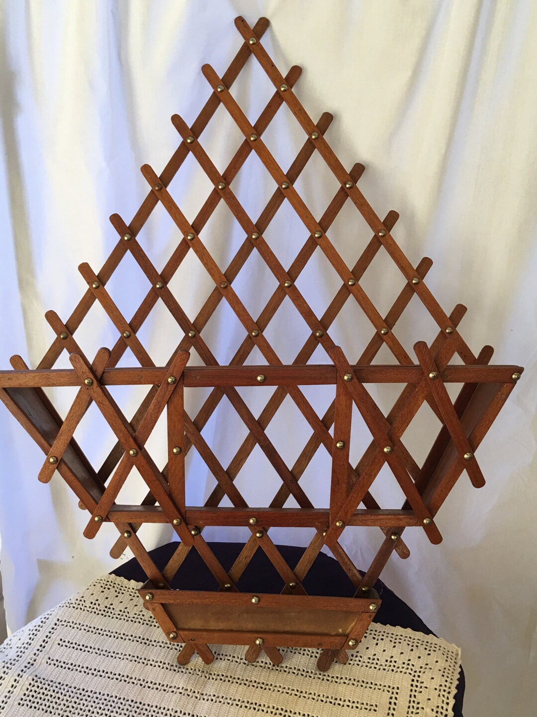 Antique Magazine Rack Victorian Era. Wall Decoration. Display Special ...