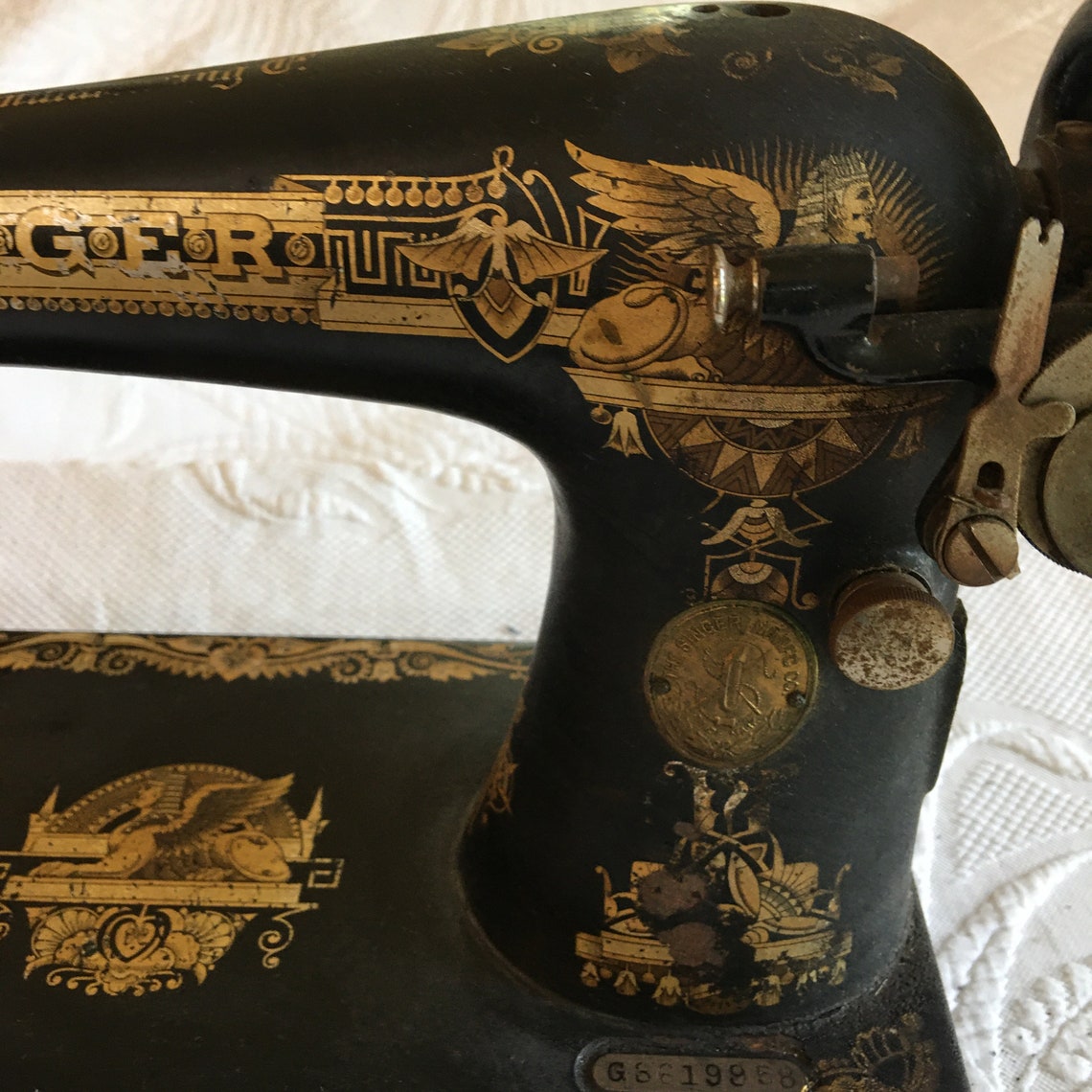 Antique 1910 the Singer Manufacturing Company Early Spinx - Etsy