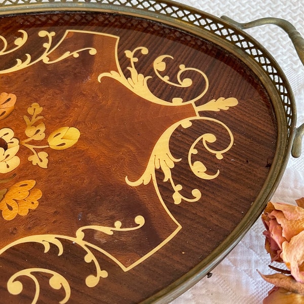 Inlaid Wood Tray - Etsy