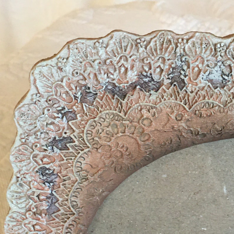 Vintage Girly Frame. Composite Frame With Molded Lace and Two Little ...